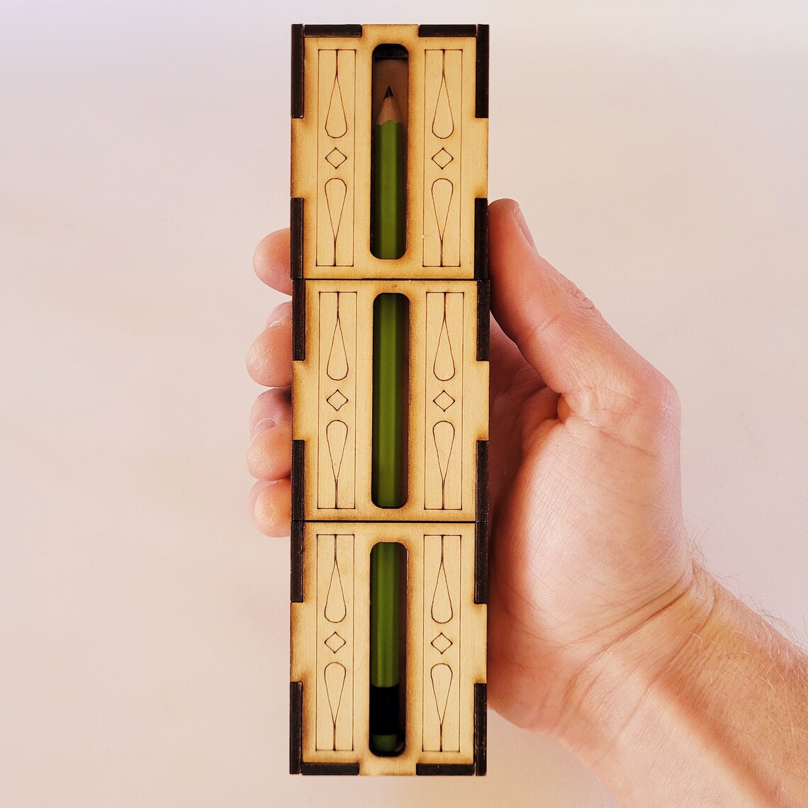Magic Trick Pencil Box Kit: Wooden 3D Puzzle, STEM Toy - Etsy