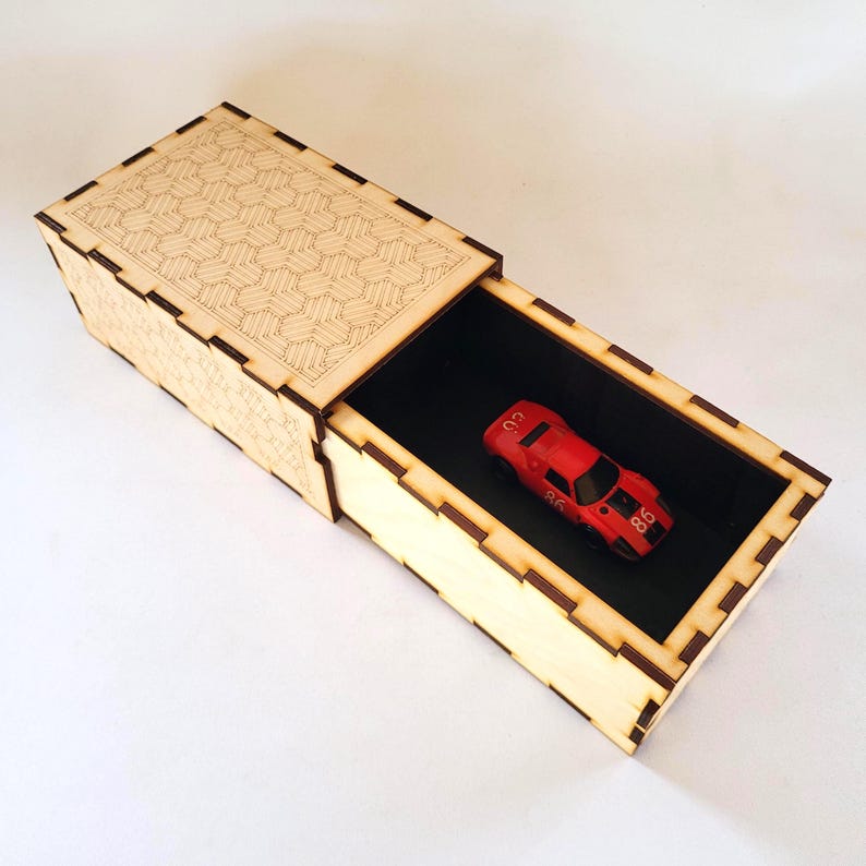 Magic Drawer Box, Lasercut Files SVG DXF PDF, Wooden Production Box ...