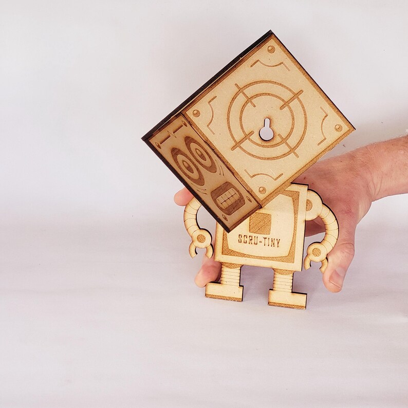 Moving Head Illusion Robot Laser Cut Files Svg Dxf Pdf - Etsy