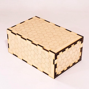 Magic Drawer Box, Lasercut Files SVG DXF PDF, Wooden Production Box ...