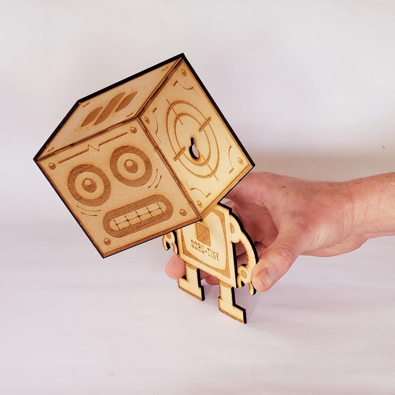 Moving Head Illusion Robot Laser Cut Files Svg Dxf Pdf - Etsy