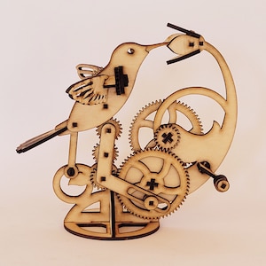Hummingbird and Flower Automaton Laser Cut Plans SVG DXF - Etsy