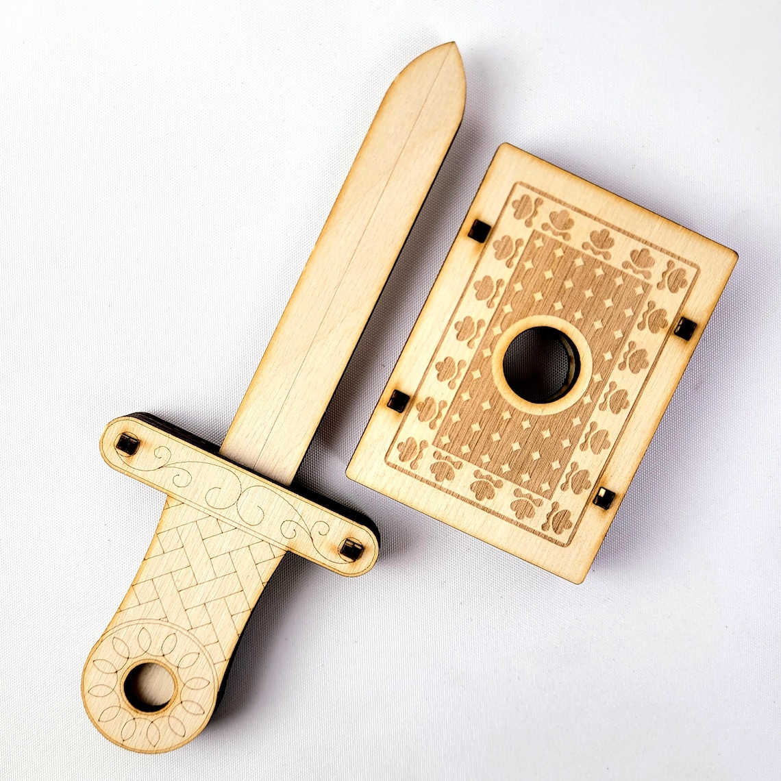 Sword Through Finger Magic Trick, Laser Cut Illusion Puzzle, Wooden DIY ...