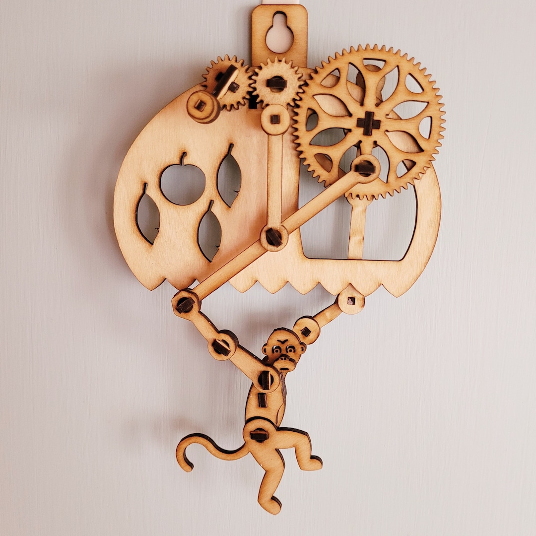 Swinging Monkey Automata Laser Cutting Plans Svg Dxf - Etsy