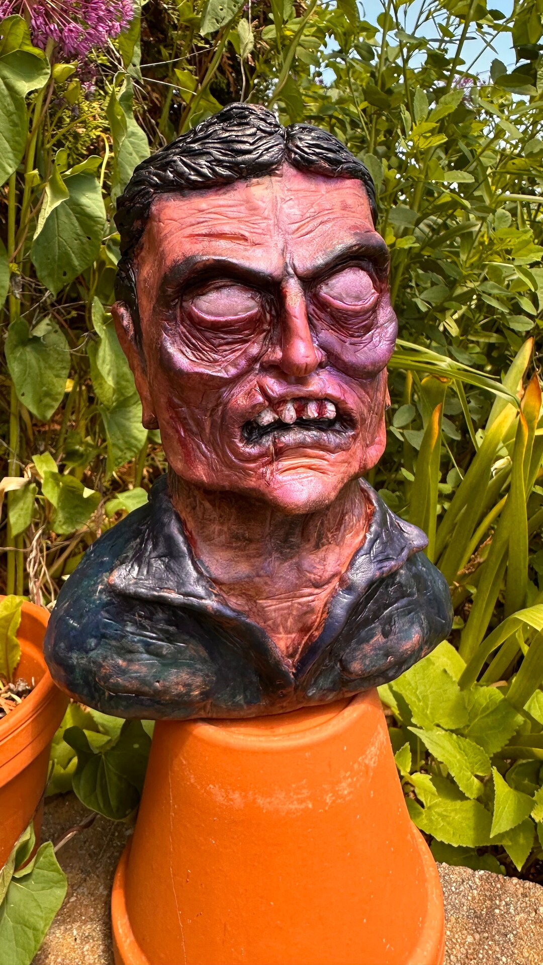 Horror Sculpture, Handmade Evil Dead 2 “evil Ash” Bust - Darkly Unique ...