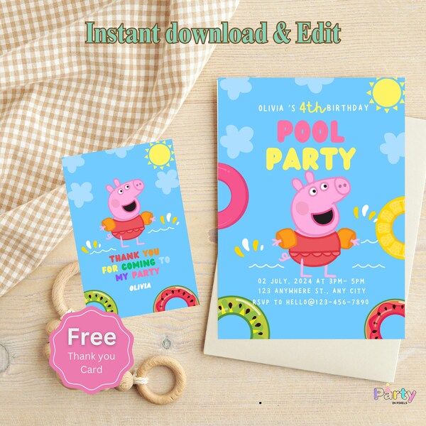 Peppa Pig Birthday - Etsy