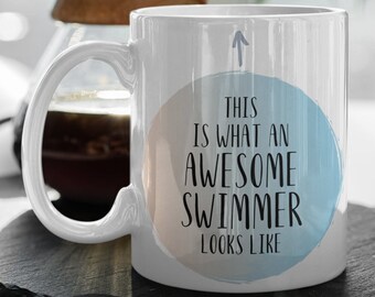 Nacho Average Swimmer Swimming Water Sports Mug Gift - Etsy