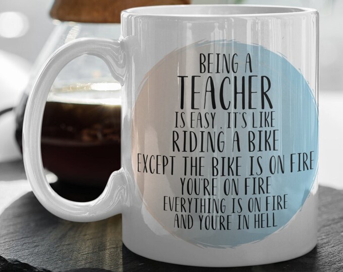 Gift for Teacher, Teacher Appreciation, Funny Teacher Gift, Teacher Mug ...