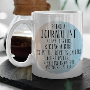 Journalist Mug, Gift for Journalist, Journalist Gift, Journalist Coffee ...