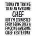 Chef Sticker Funny Chef Gift Sticker for Chef Chef Sticker - Etsy
