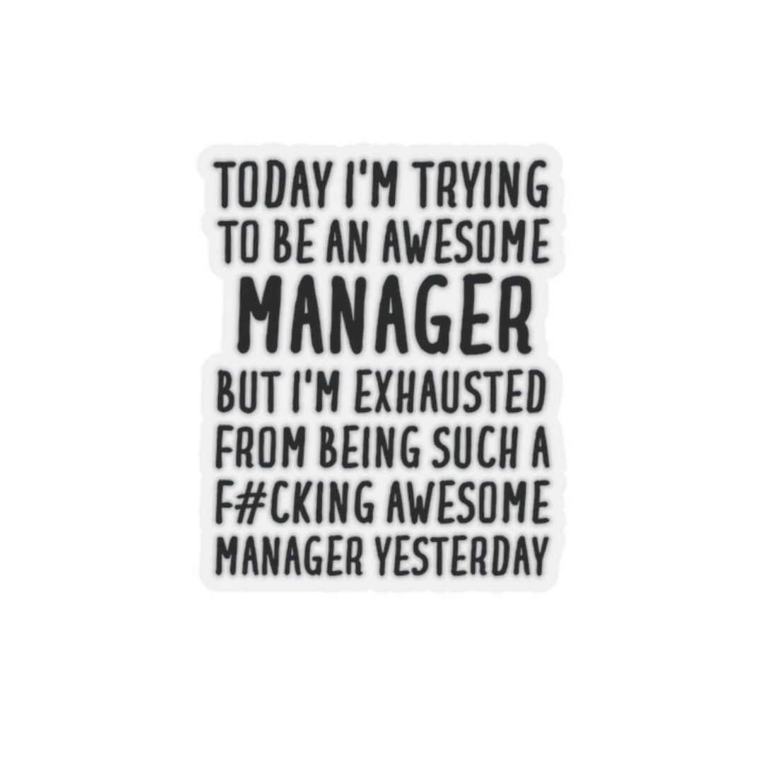 Manager Sticker, Sticker for Manager, Funny Manager Gift, Manager ...