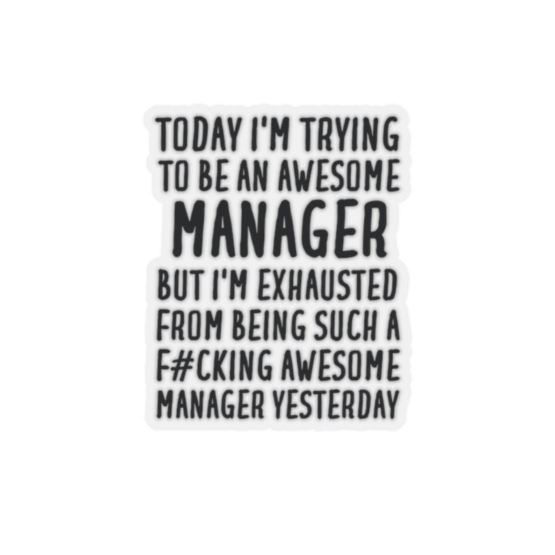 Manager Sticker Sticker for Manager Funny Manager Gift - Etsy