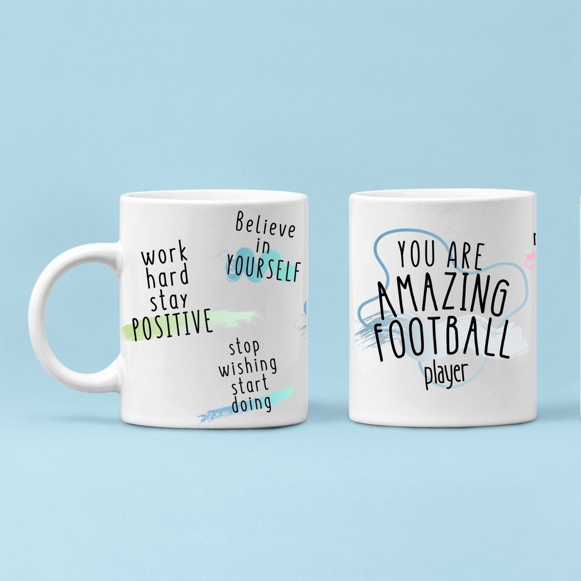 Football Player Mug Football Football Gifts Football Player - Etsy