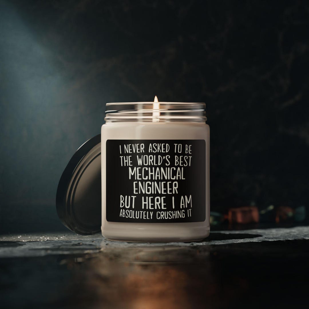 Mechanical Engineer Candle, Gift for Mechanical Engineer, Mechanical ...