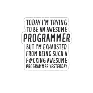 Programmer Sticker, Programmer Gift, Sticker for Programmer, Funny ...
