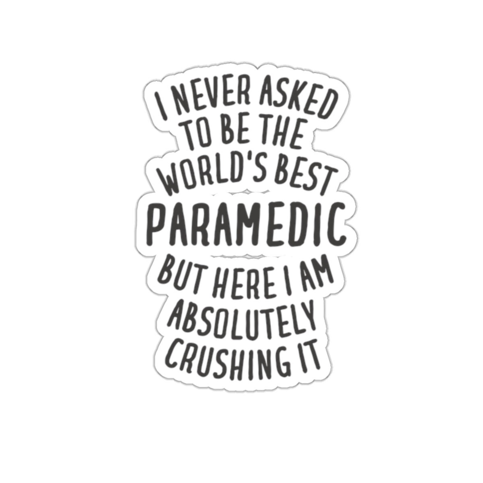 Paramedic Sticker, Paramedic Gift, Funny Paramedic Gift, Sticker for ...