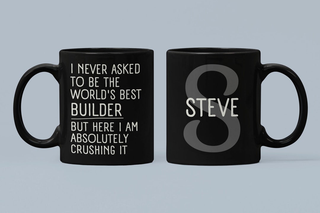 Builder Mug, Personalized Builder Gift, Builder Gifts, Funny Builder ...