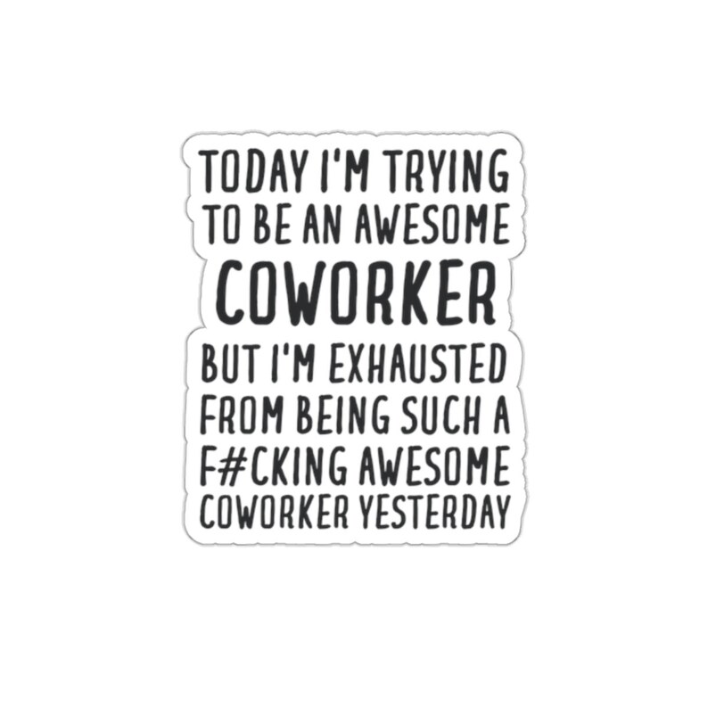 Coworker Sticker, Best Friend Coworker Gift, Sticker for Coworker ...