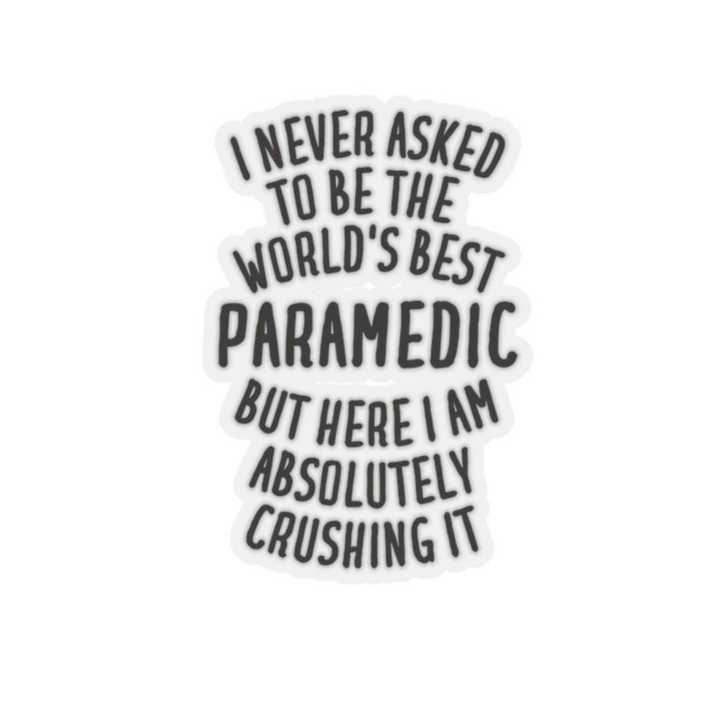 Paramedic Sticker, Paramedic Gift, Funny Paramedic Gift, Sticker for ...