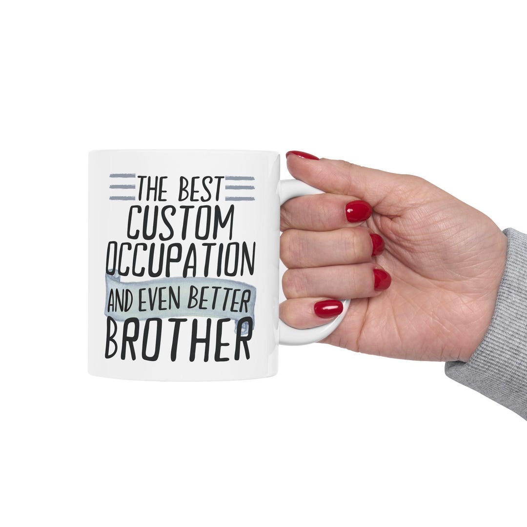 Personalized Brother Mug, Custom Brother Gift, Personalized Brother ...