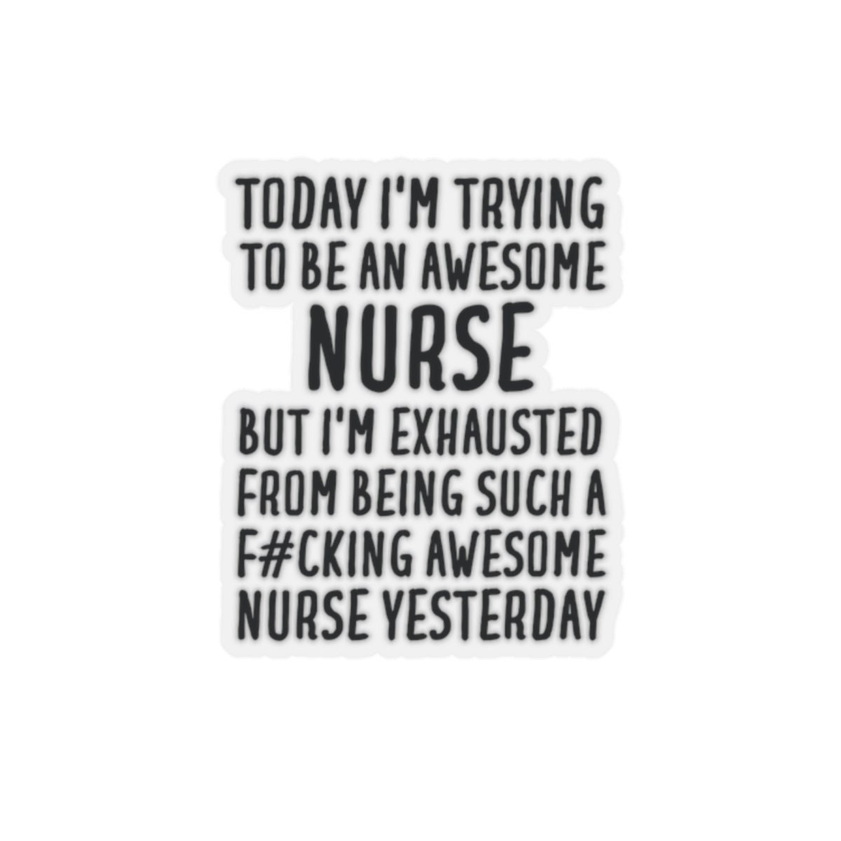 Nurse Sticker Sticker for Nurse Funny Nurse Gift Nurse - Etsy