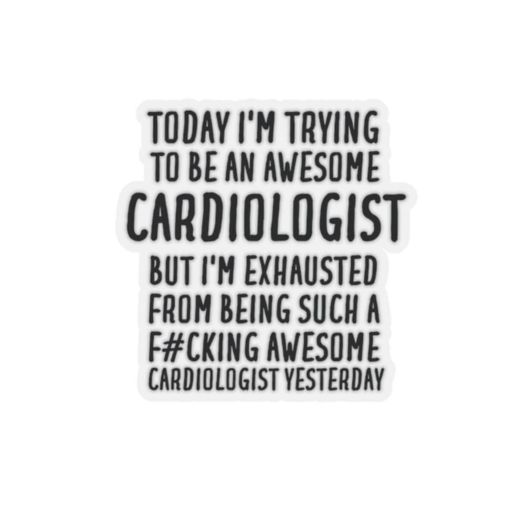 Cardiologist Sticker, Cardiologist Gift, Cardiologist Sticker Gift ...