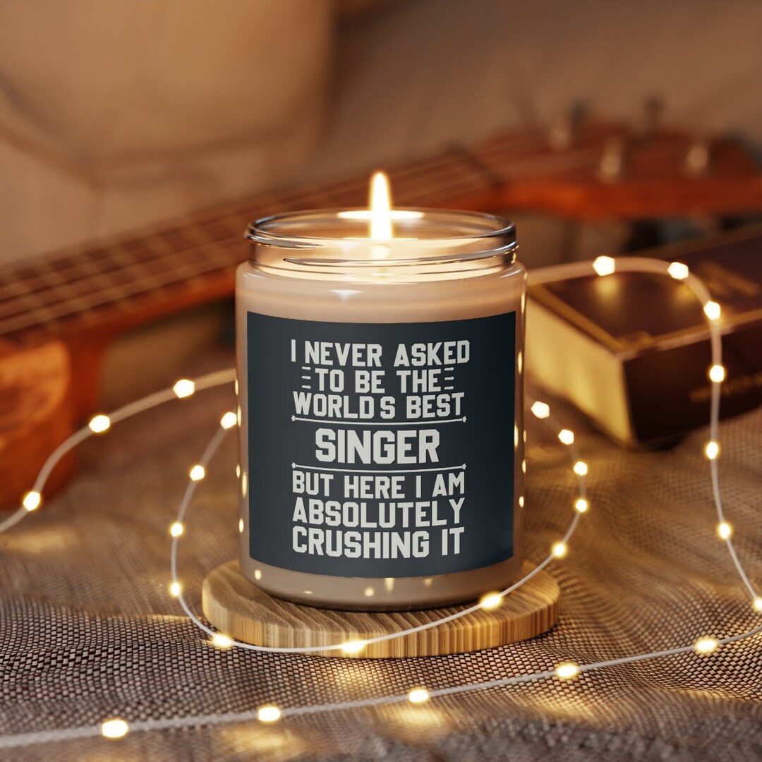 Singer Candle, Singer Gift, Candle Gift for Singer, Singer Funny Gift ...
