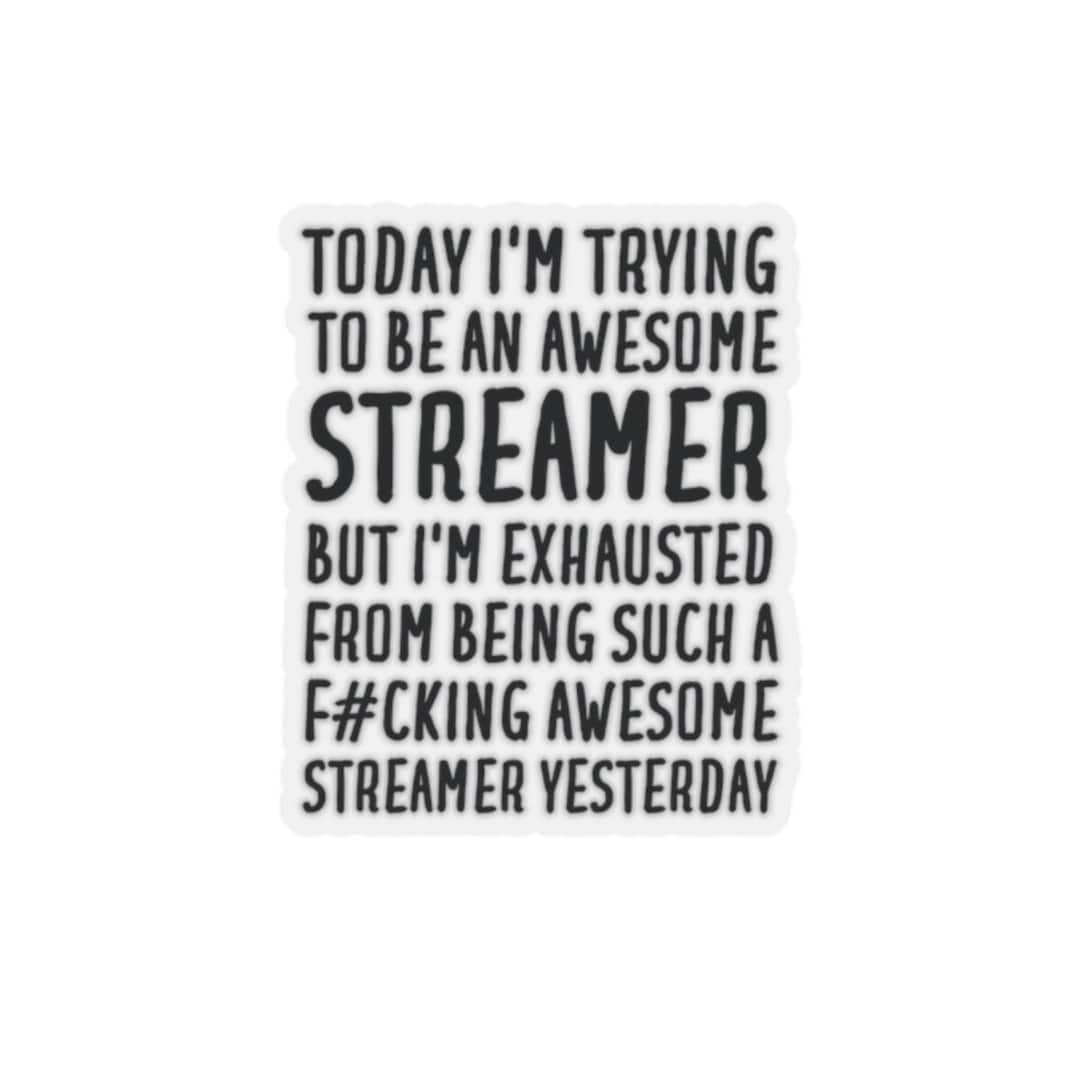 Streamer Sticker, Streamer Gift, Sticker for Streamer, Funny Streamer ...