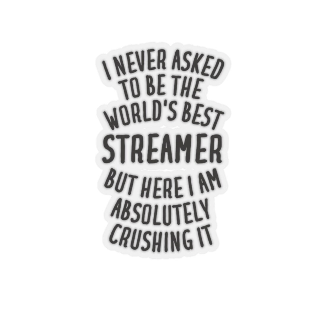Streamer Sticker, Streamer Gift, Funny Streamer Gift, Sticker for ...