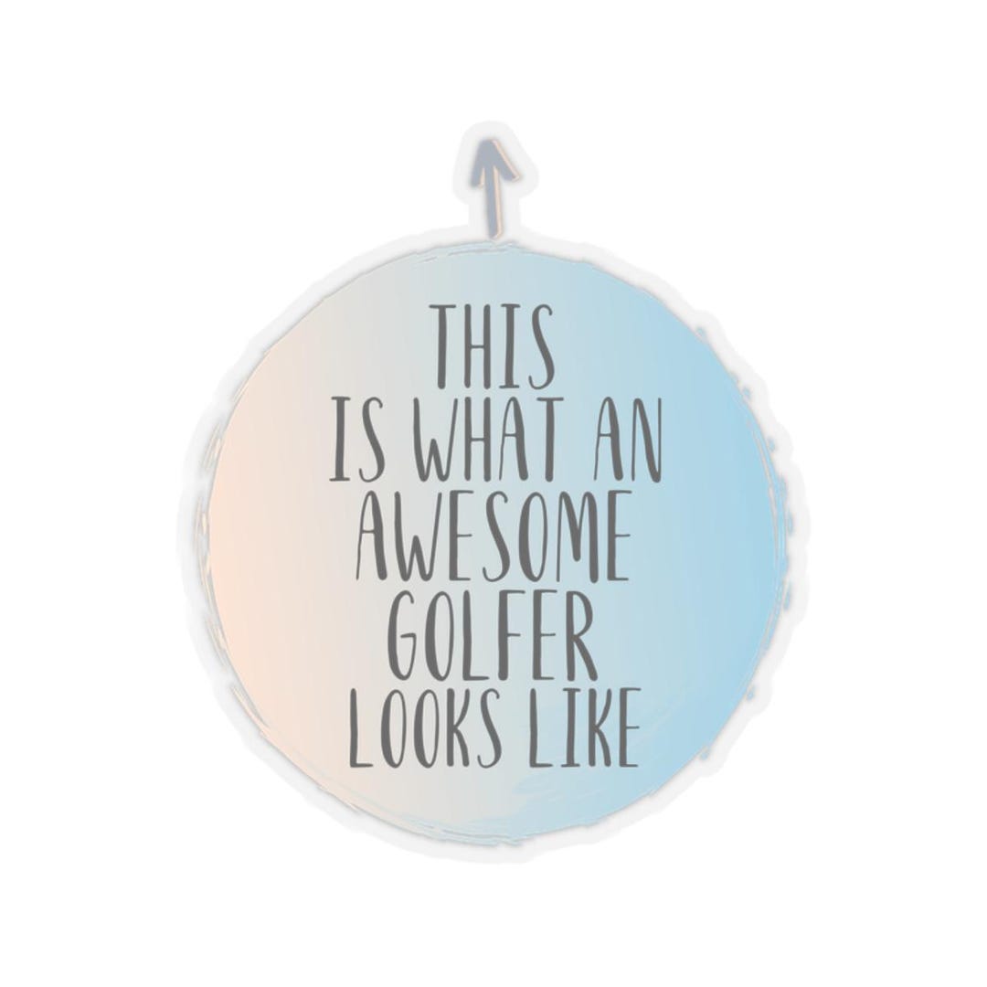 Sticker for Golfer, Gift for Golfer, Golfer Sticker, Funny Gift for ...