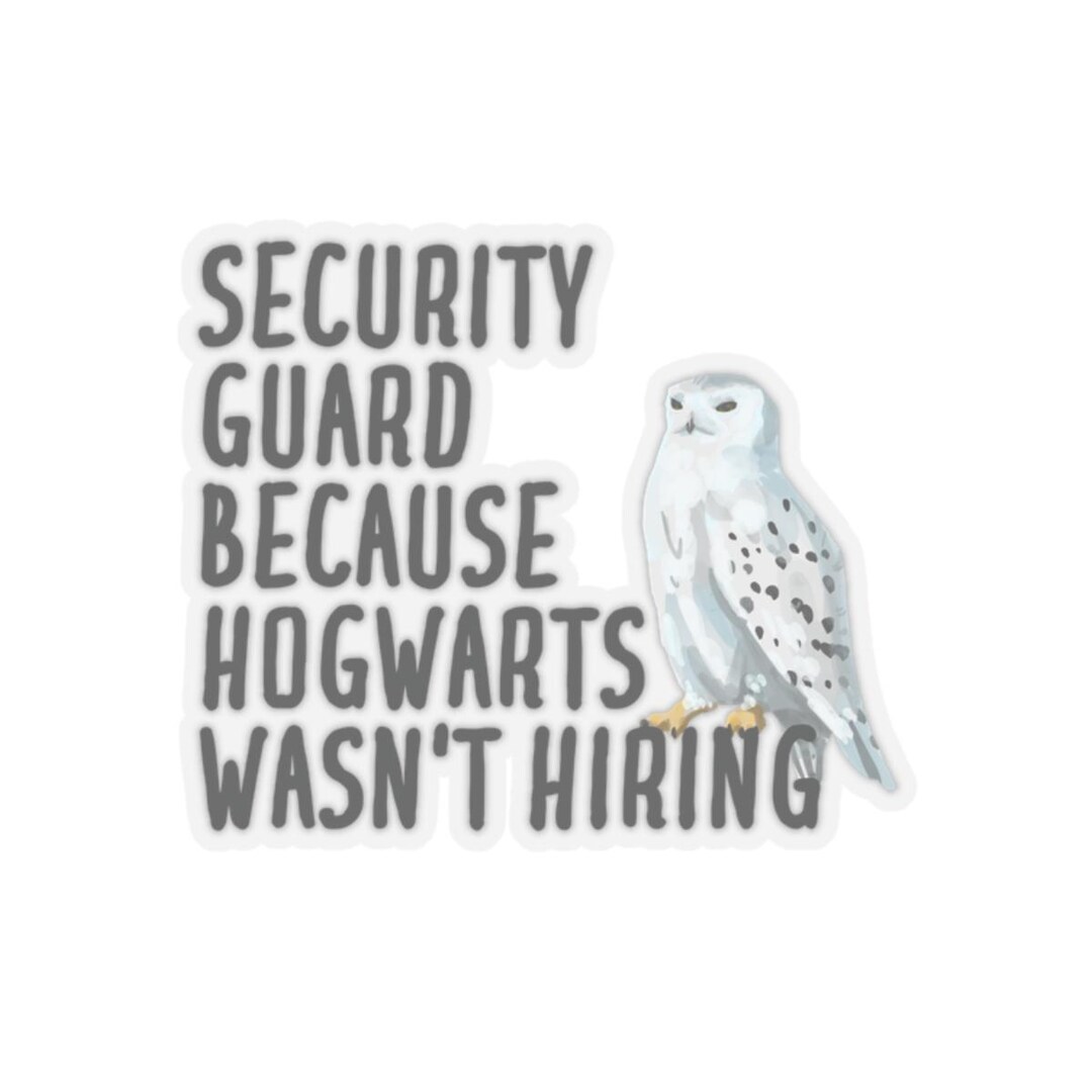 Security Guard Sticker, Funny Security Guard Gift, Sticker for Security ...