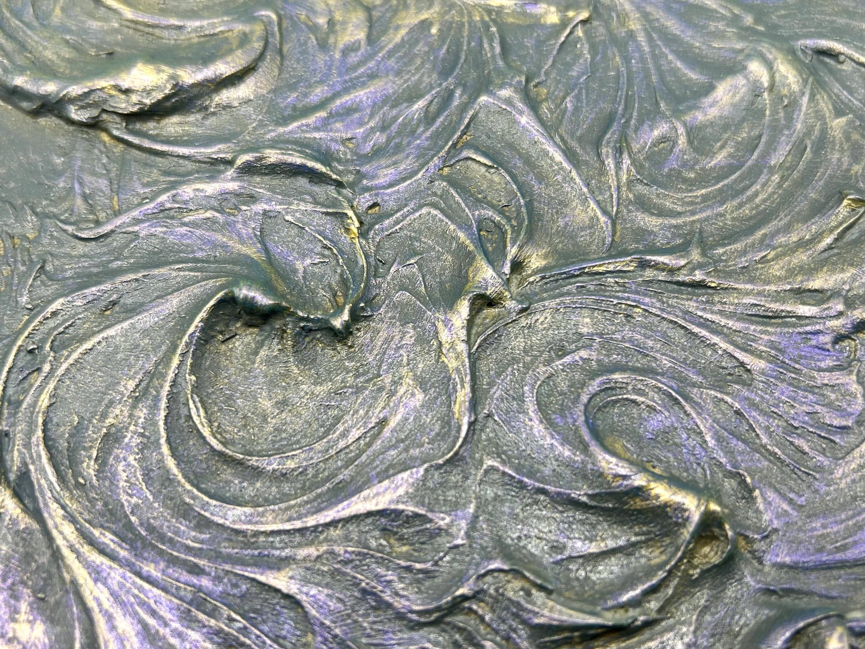 Alchemist Textured Acrylic Painting, Art Nouveau Wall Decor (14x18) - Etsy