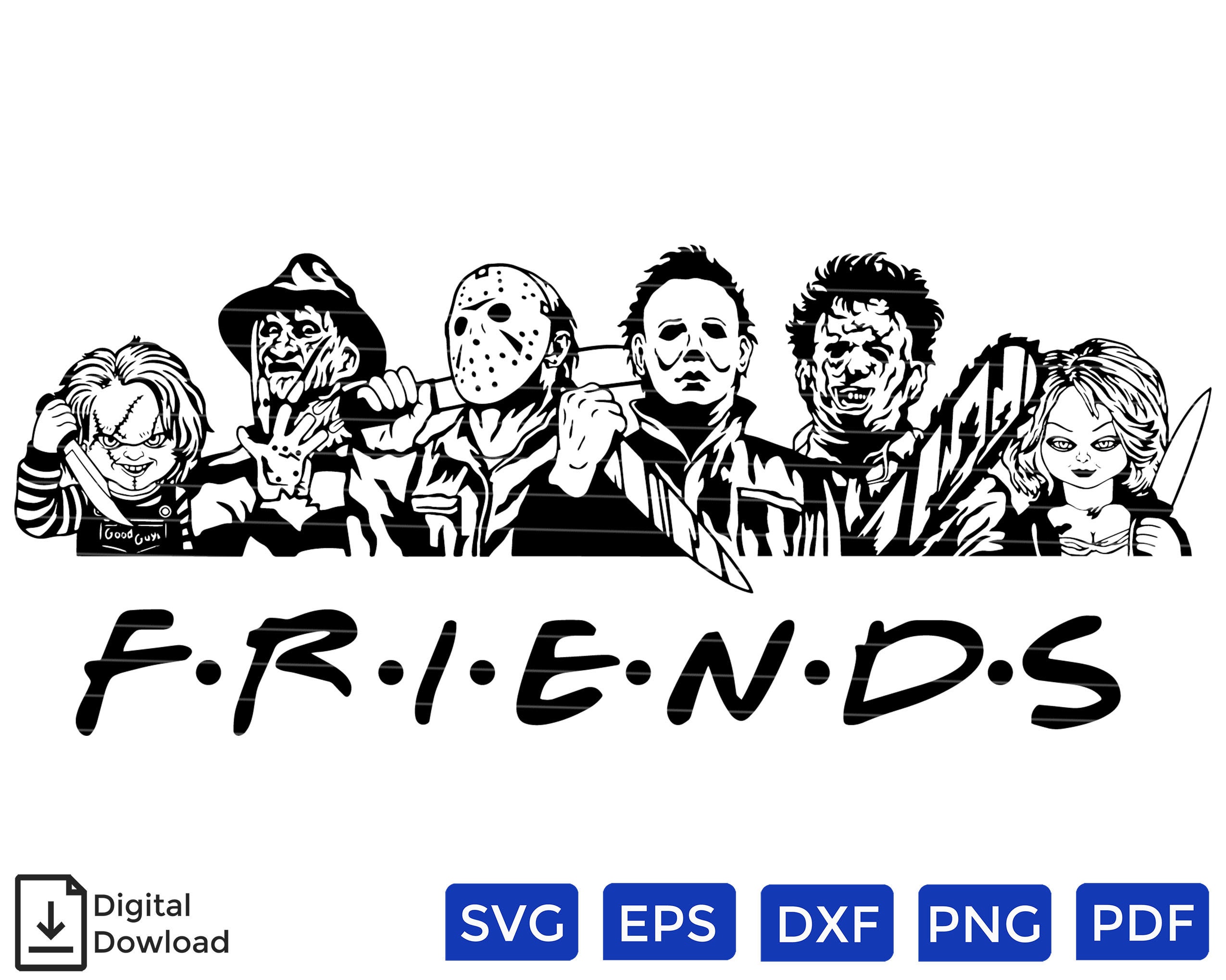 Friend Halloween V1 SVG PNG/ Horror Halloween/ Custom file | Etsy