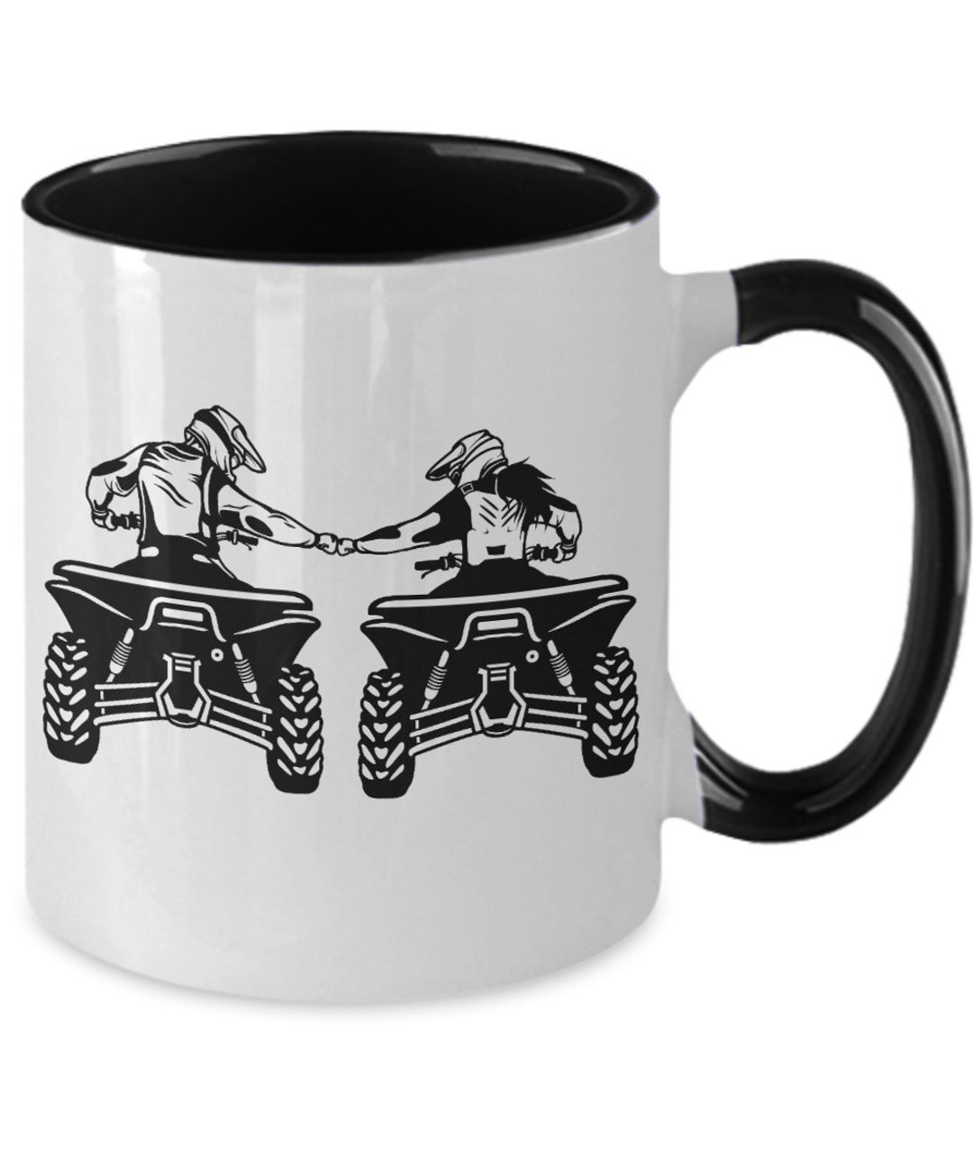 Atv Duo Fist Pump, Quad Bike Coffee Mug, Girl and Guy Atv, Mom and Dad ...