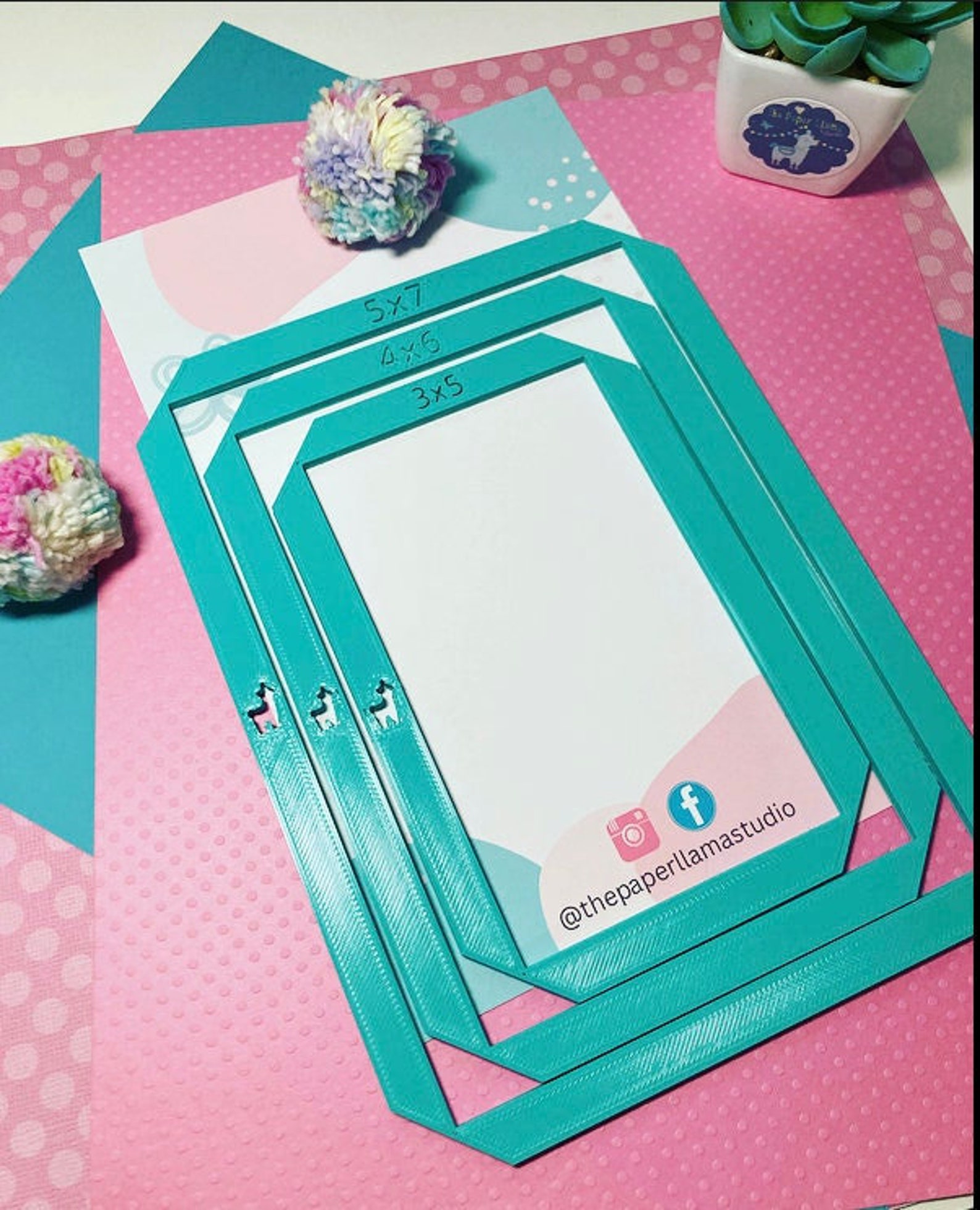 3D Printed Bookbinding Rulers: Notebook Cover Guide, 3x5, 4x6, 5x7 - Etsy