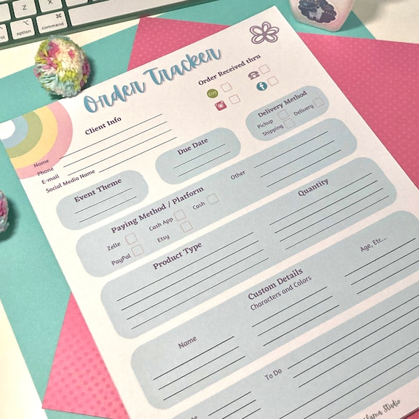 Custom Notepad Order Form - Etsy