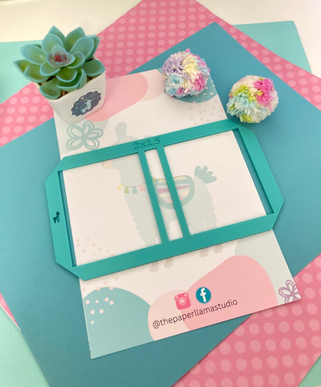 Post-it Mini Book Guide: 3D Printed Ruler, Scrapbooking Tool (3x2.5) - Etsy