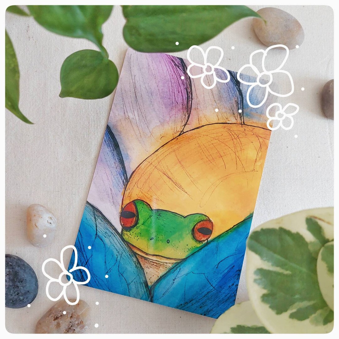 Tree Frog Print (original Art Print, Wall Print, Decorative Print) - Etsy