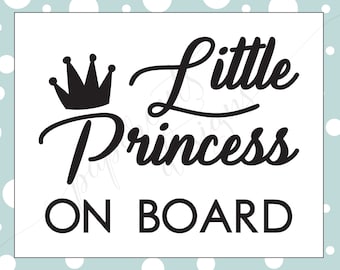 Princess on Board | Etsy
