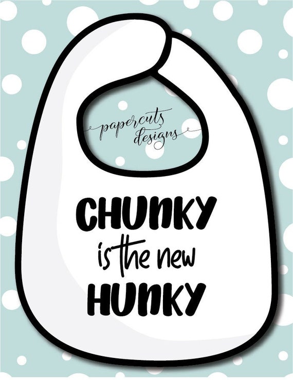 SVG ONLY Chunky is the New Hunky | Etsy