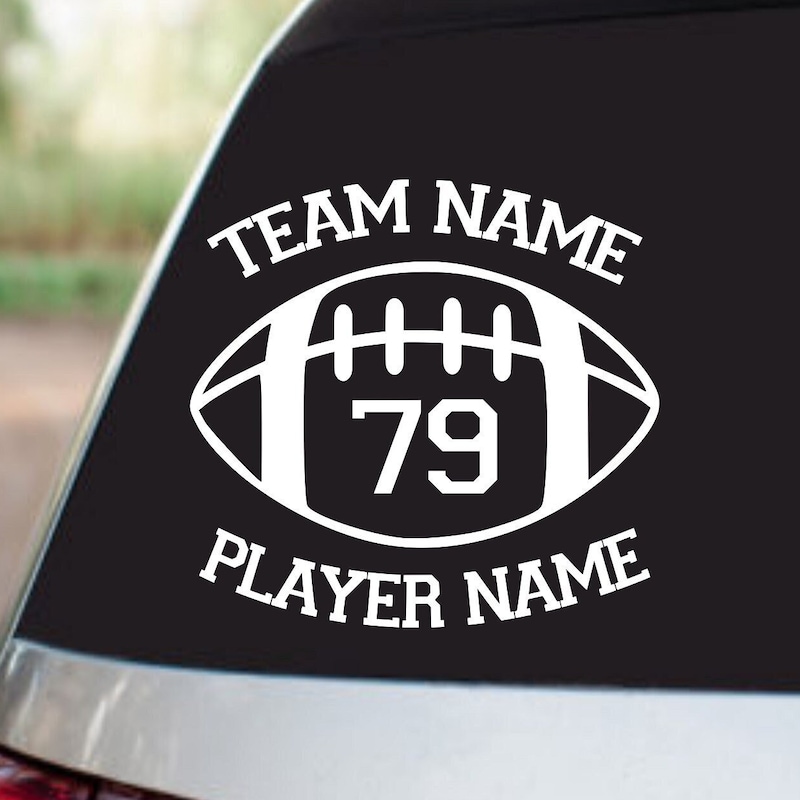 Football Decal - Etsy