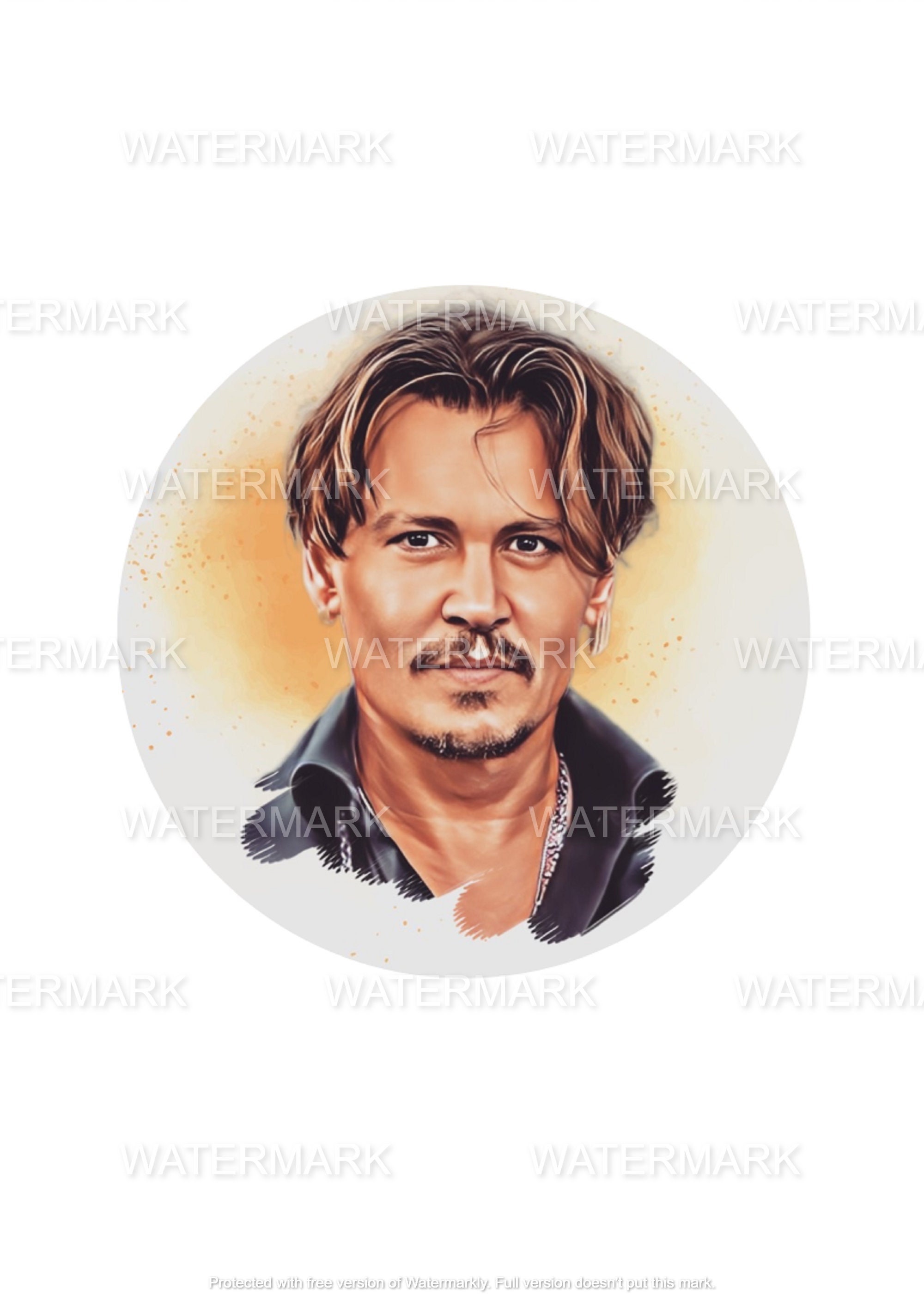 Johnny Depp Sticker Water Bottle Sticker Waterproof Sticker - Etsy