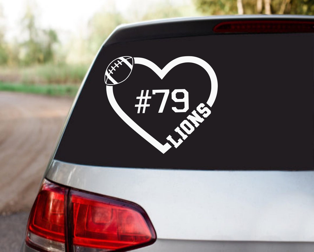 Football Personalized Custom | Football Player Number | Car Window ...
