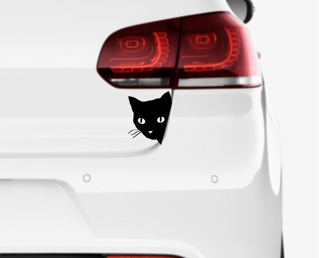 Peeking Cat Vinyl Decal, Bumper Sticker, Car Decal, Window Decal ...