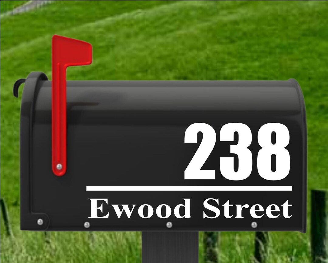 Mailbox Decals, Personalized Mailbox Decal, Address Decal, Mailbox ...