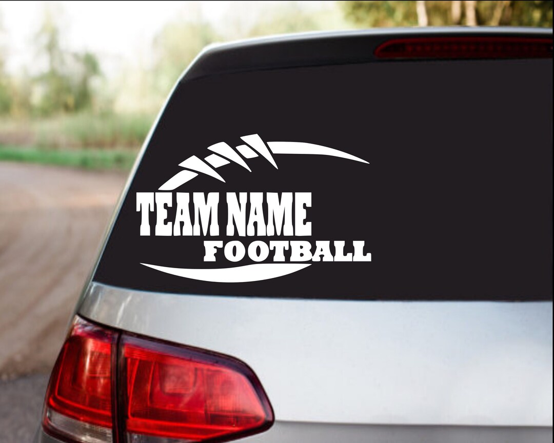 Football Decal, Football Team Decal, Personalized Window Sticker ...