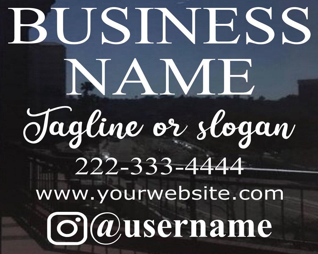 Custom Vinyl Business Sign, Custom Window Signs, Personalized Signs ...