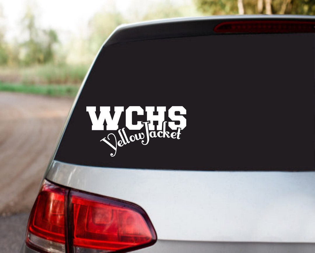 School Decal | Personalized Decal | Team Car Decal | Window Sticker ...