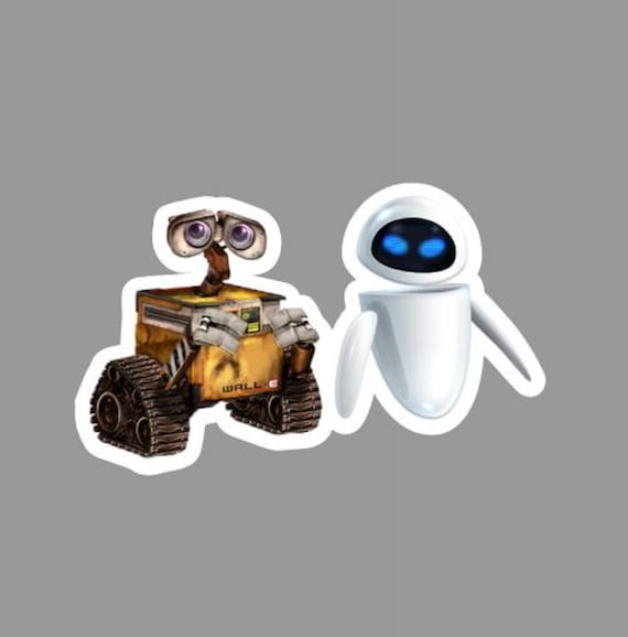 Wall-E and Eve stickers Decal laptop car hydroflask aesthetic | Etsy