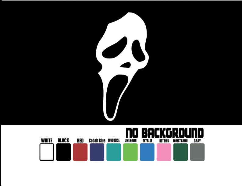 Ghost Die Cut Vinyl Decal Sticker Horror Movies Halloween Car Truck ...